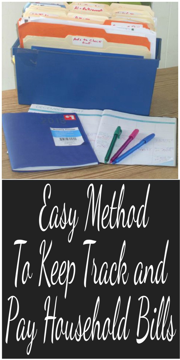 Easy Method To Keep Track and Pay Household Bills – Haphazard Homemaker