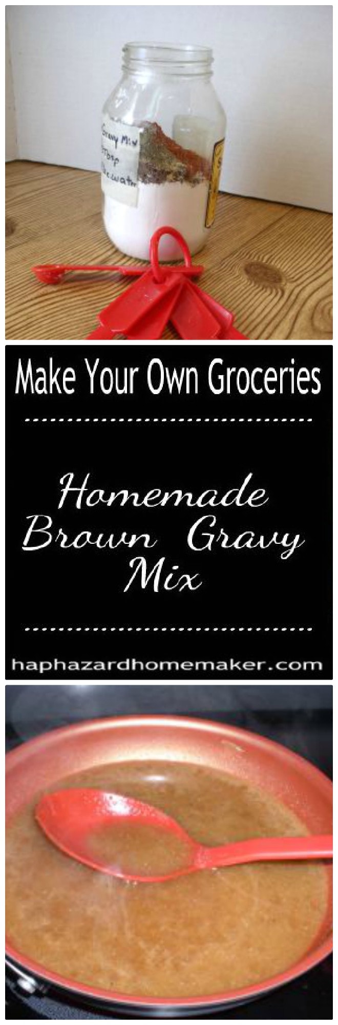 Homemade Brown Gravy Mix – Haphazard Homemaker