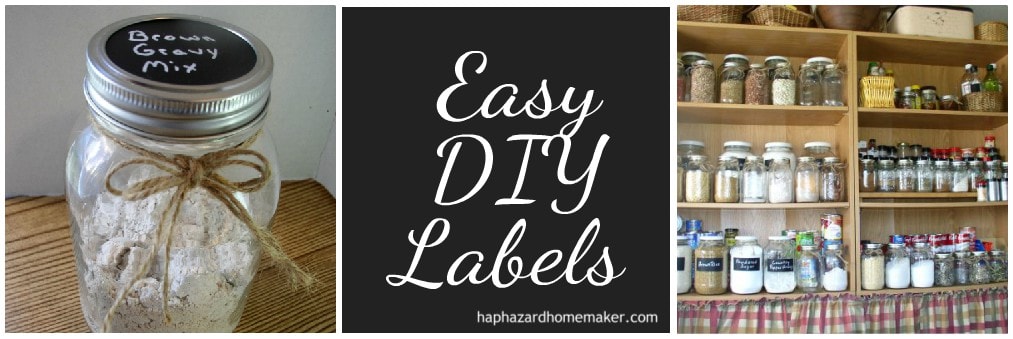 Easy DIY Labels – Haphazard Homemaker