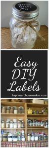 Easy DIY Labels – Haphazard Homemaker