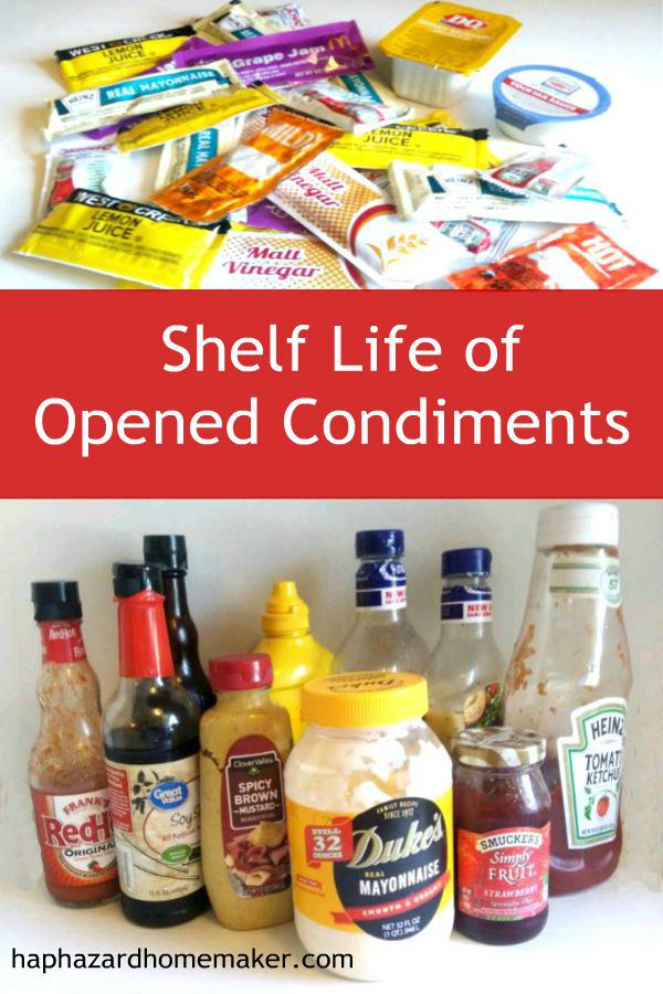Shelf Life of Opened Condiments – Haphazard Homemaker