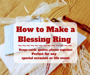 A Blessing Ring for Cards – Haphazard Homemaker