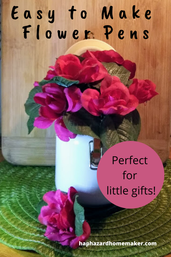 How to Make Flower Pens – Haphazard Homemaker