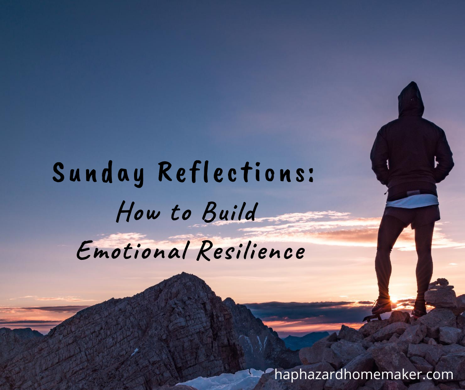 Sunday Reflections: How to Build Emotional Resilience – Haphazard Homemaker
